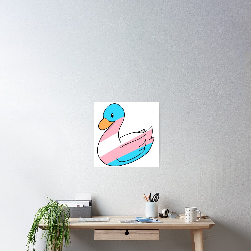 "Light Trans Duck" Poster for Sale by ceolsonart | Redbubble