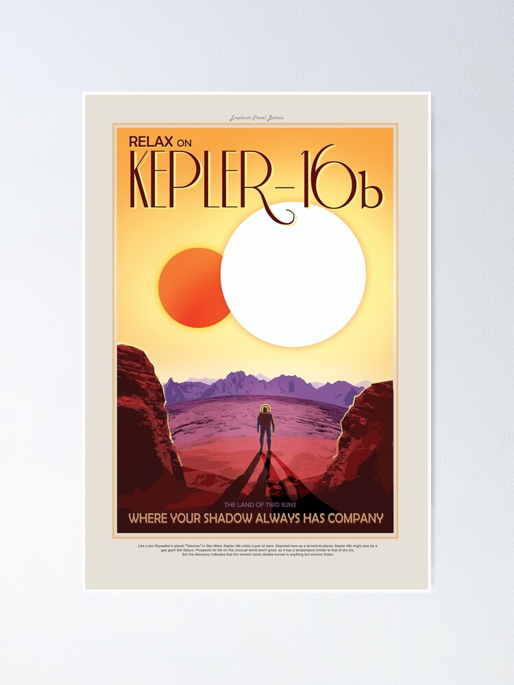 "Aesthetic Kepler-16b poster art - NASA poster planets" Poster by ...