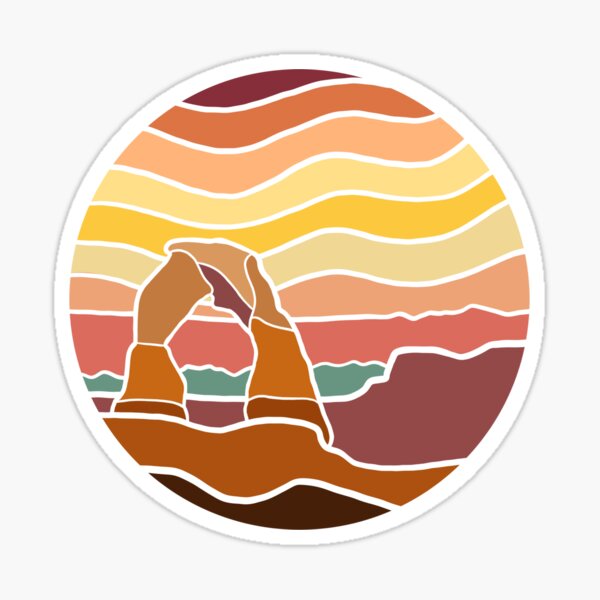 "Arches" Sticker for Sale by WTDesign | Redbubble