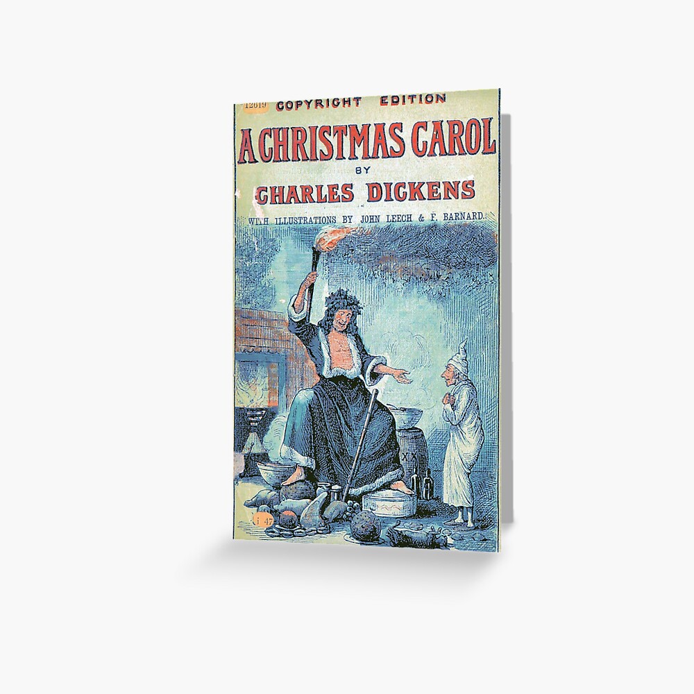 "Vintage Cover of "A Christmas Carol" by Charles Dickens" (1886 ...