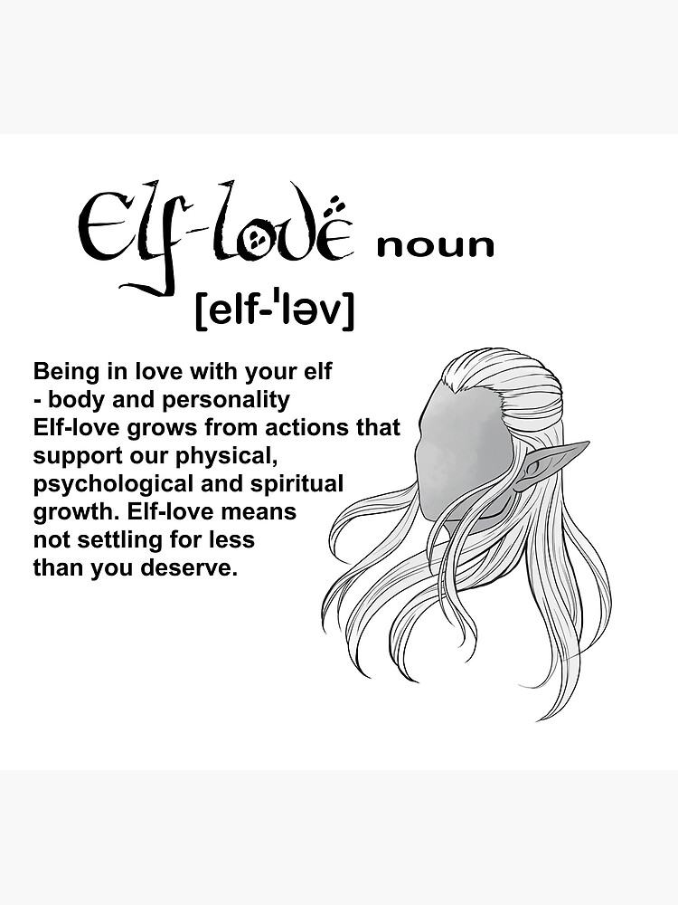 "Elf-love (for light background)" Poster for Sale by tanbi-no-kami ...