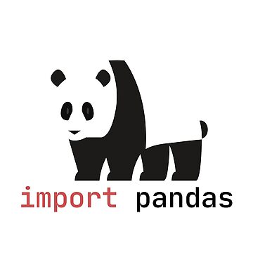 "import pandas" Sticker for Sale by anphinasdesigns | Redbubble