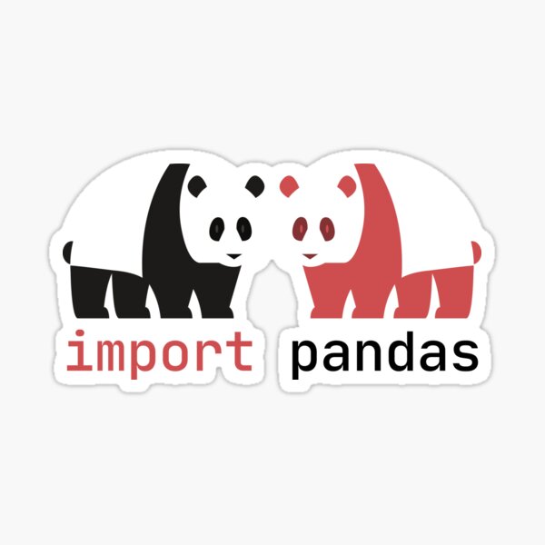 "import pandas" Sticker for Sale by anphinasdesigns | Redbubble
