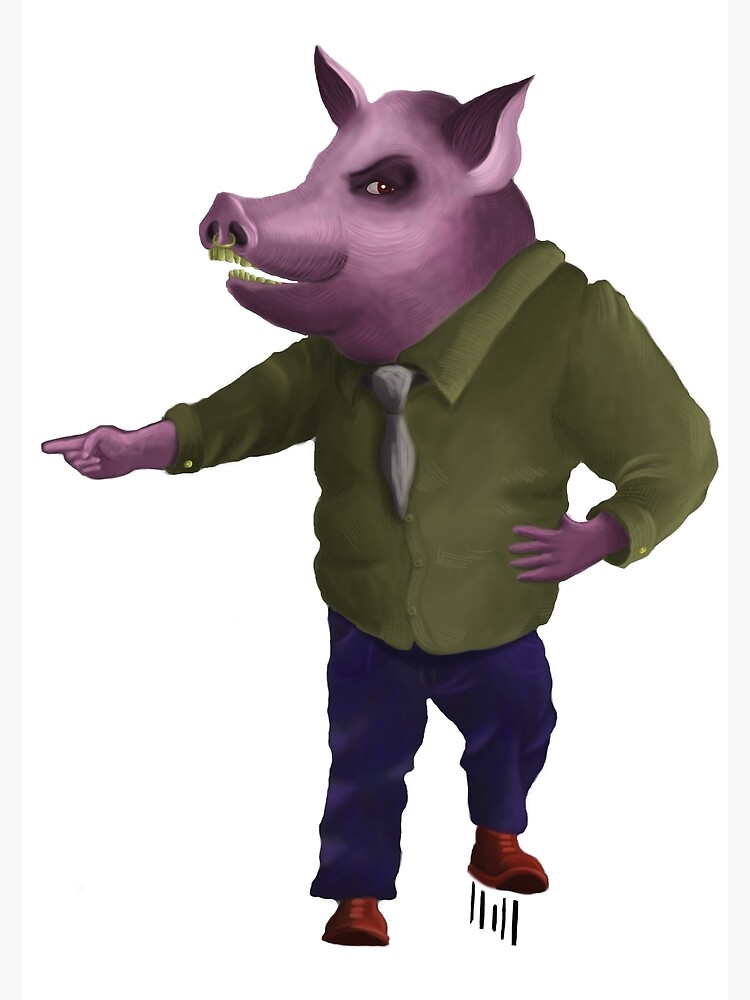 "The Pig - Animal Farm (George Orwell)" Poster for Sale by ...