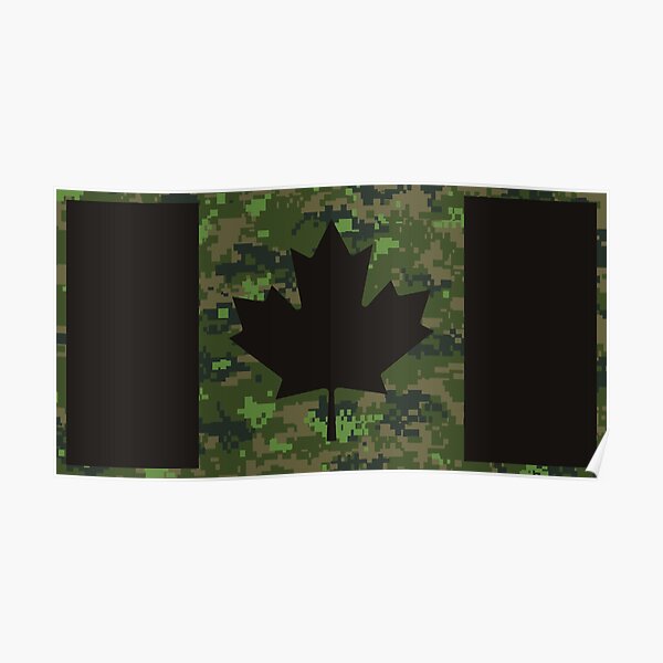 "CADPAT Camo Canadian Flag" Poster by WarFlags | Redbubble