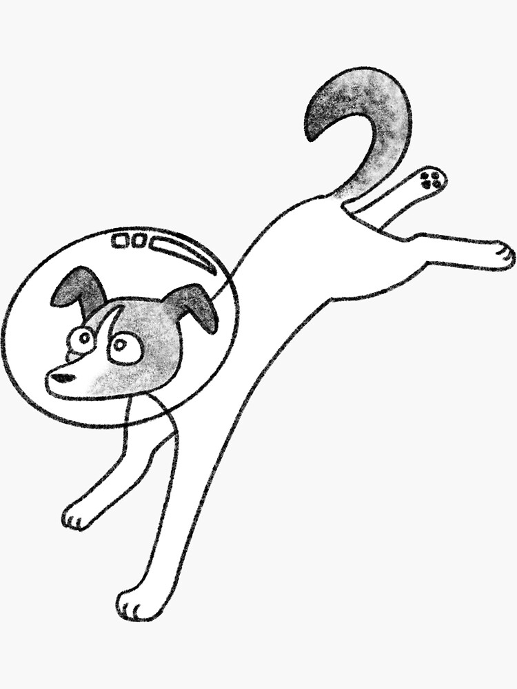 "Laika" Sticker by Fenrisid | Redbubble