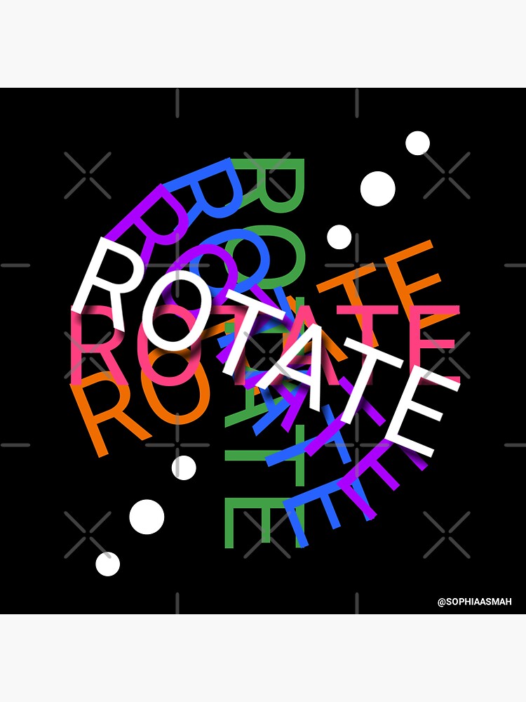 "Rotate" Sticker by SA-DEZIGNS | Redbubble