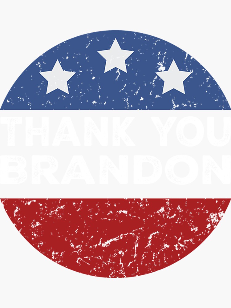 "Thank You Brandon " Sticker by Rabouze | Redbubble