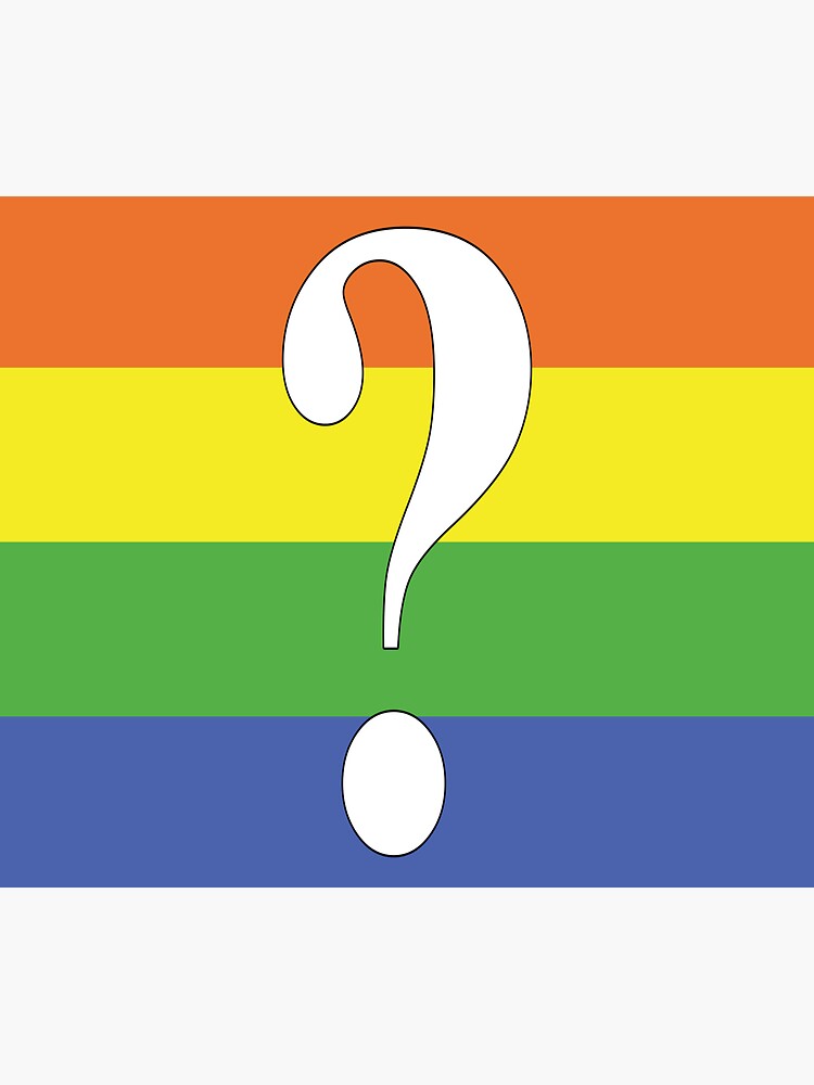 "Questioning Pride Flag" Sticker for Sale by ThePrideWizard | Redbubble
