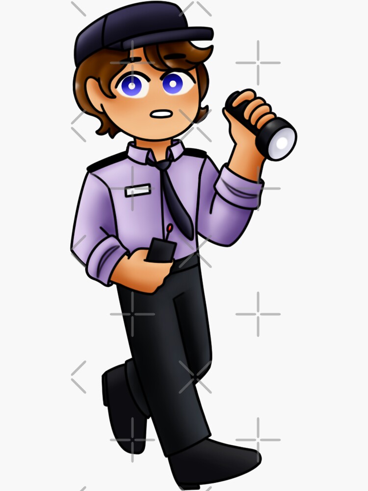 "Michael Afton" Sticker for Sale by SketchArtz | Redbubble