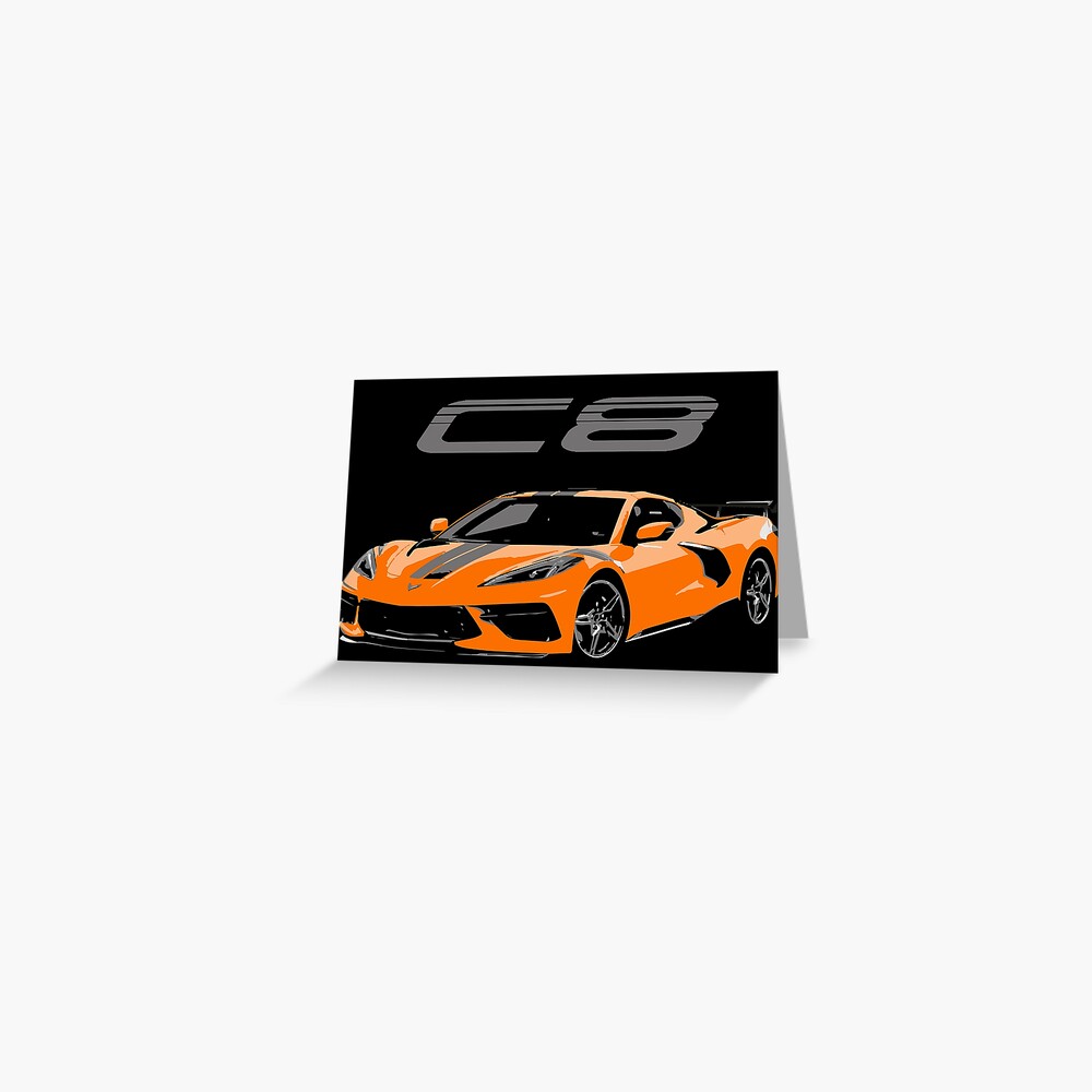 "Amplify Orange 2022 Corvette C8 Owner Gift " Greeting Card for Sale by ...