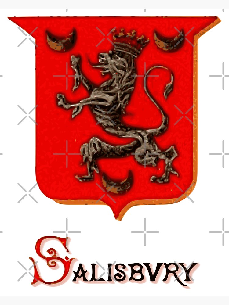 "Salisbury Family Coat of Arms" Sticker for Sale by Heraldica | Redbubble