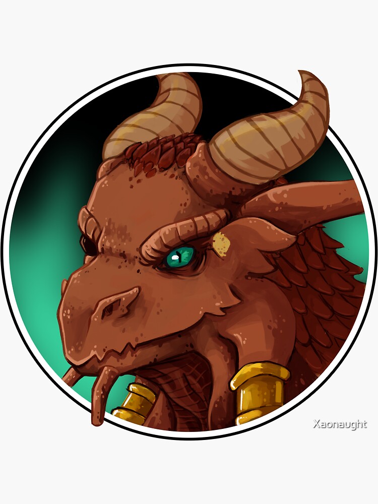 "Dragonborn Cleric (Normal)" Sticker for Sale by Xaonaught | Redbubble