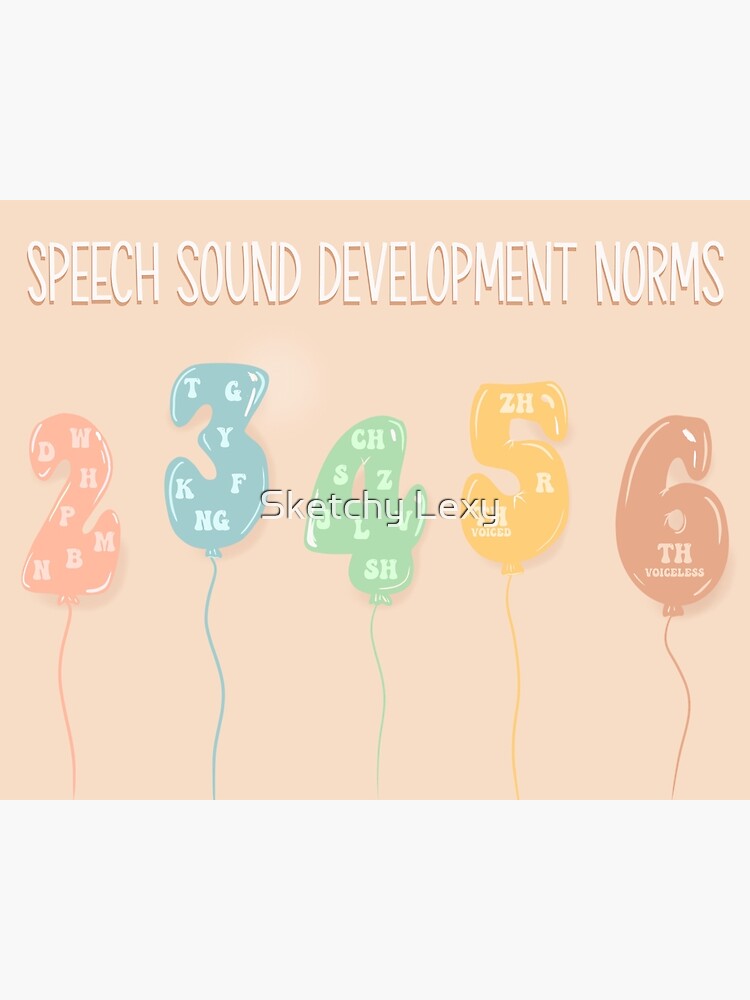 "speech sound development norms speech therapy" Poster by GoMissLexy ...