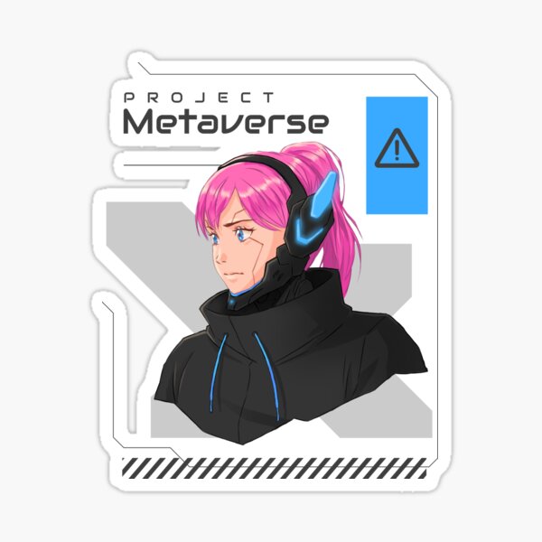 "Project Metaverse" Sticker for Sale by Mysmartworld | Redbubble
