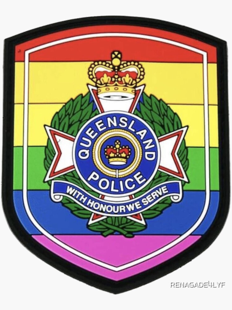 " Queensland Police LGBTQIA+ Badge logo" Sticker for Sale by ...