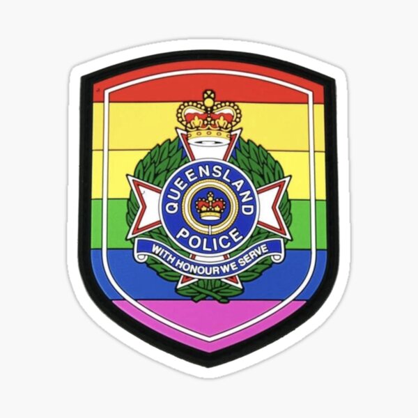 " Queensland Police LGBTQIA+ Badge logo" Sticker for Sale by ...