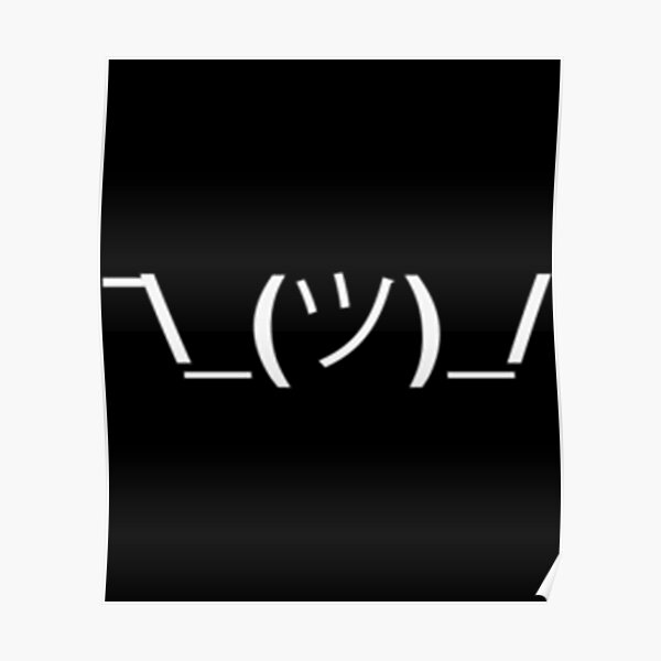 "MASK - meh ascii symbol " Poster by MagiCatCoS2 | Redbubble