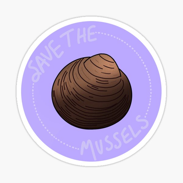 "Save the Mussels (Purple)" Sticker for Sale by willsiej | Redbubble