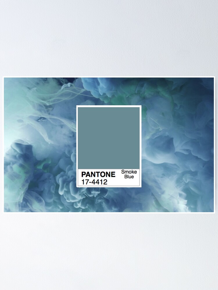 "Smoke blue color " Poster for Sale by Veyiive | Redbubble