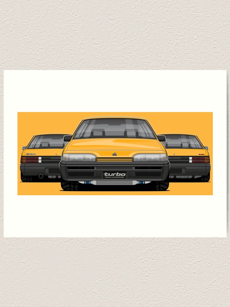 "VL Turbo BT1 - canary yellow" Art Print for Sale by mtsalaa | Redbubble