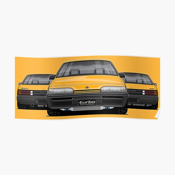 "VL Turbo BT1 - canary yellow" Poster by mtsalaa | Redbubble