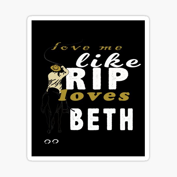 "Love Me Like Rip Loves" Sticker for Sale by mokraneshop | Redbubble