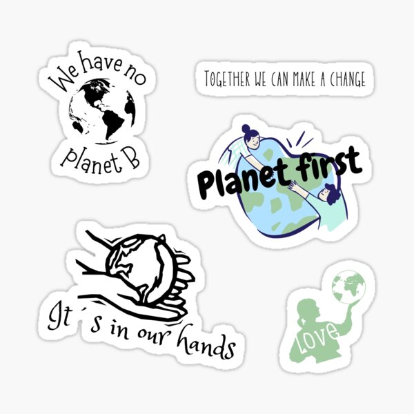 "Save the world sticker set combi sheet" Sticker for Sale by ...