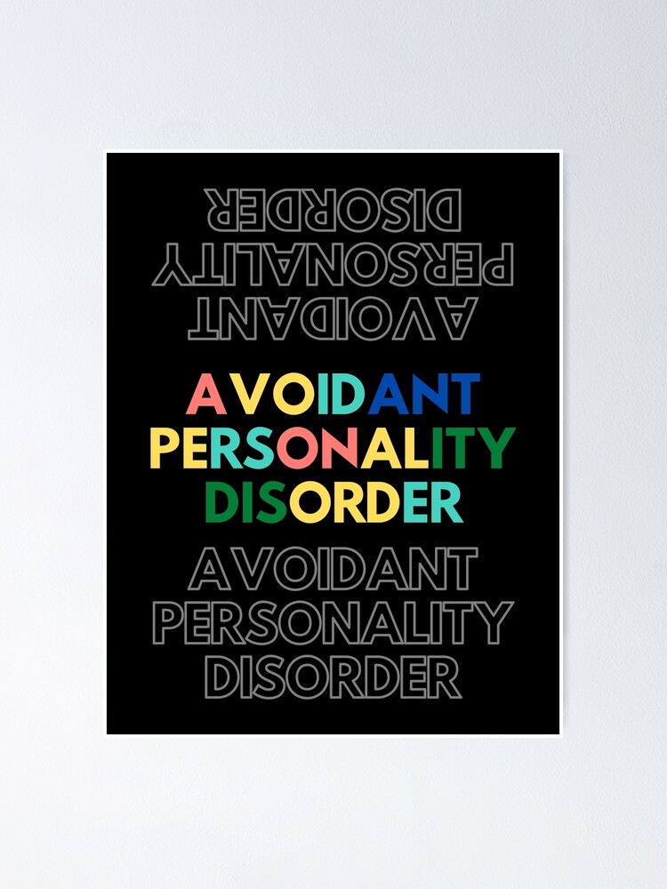 Póster «Trastorno por evitación de la personalidad AVPD.» de ...
