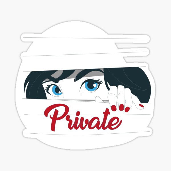 "Private" Sticker by TheOuks | Redbubble