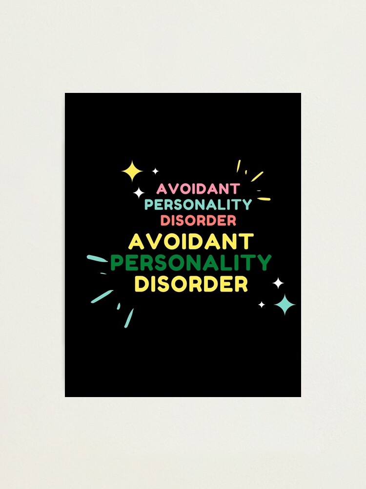 Lámina fotográfica «Trastorno por evitación de la personalidad AVPD» de ...