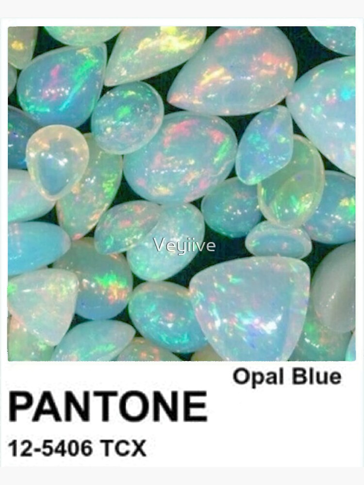 "Opal blue color " Sticker by Veyiive | Redbubble