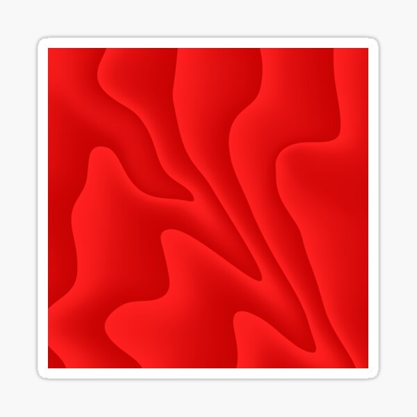 "scarlet red cool ripple effect an abstract art" Sticker by Gaurav1011 ...