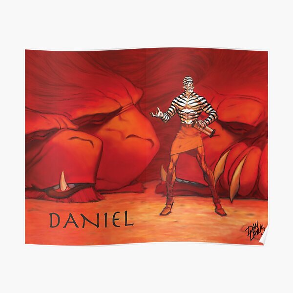 "Daniel and the Lions Den by Dan Lawlis" Poster for Sale by Dan Lawlis ...