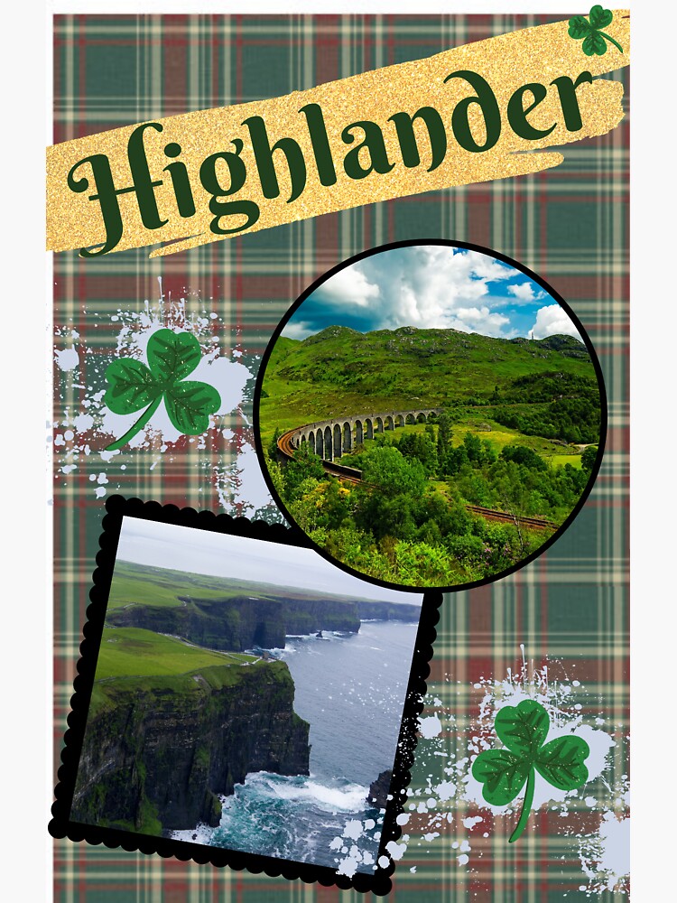 "Highlander" Sticker by Vickinga | Redbubble