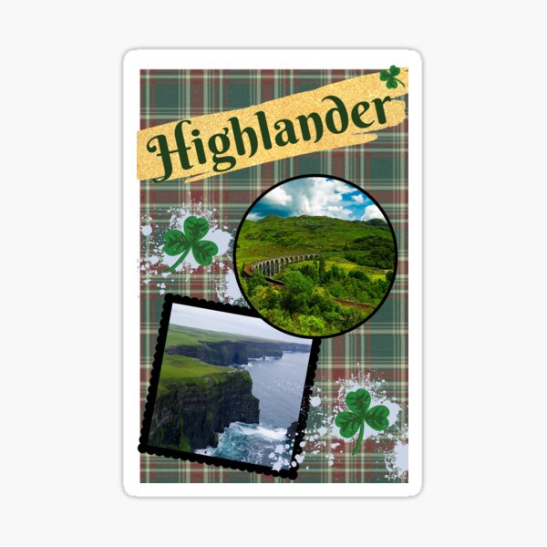 "Highlander" Sticker by Vickinga | Redbubble
