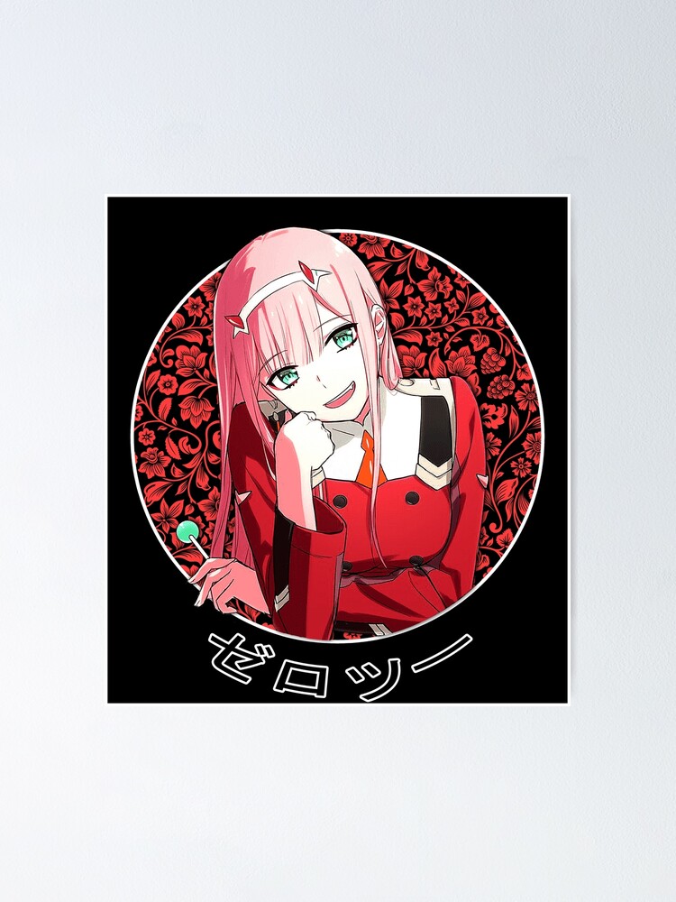 "Zero two candy smyle" Poster for Sale by rataireni | Redbubble