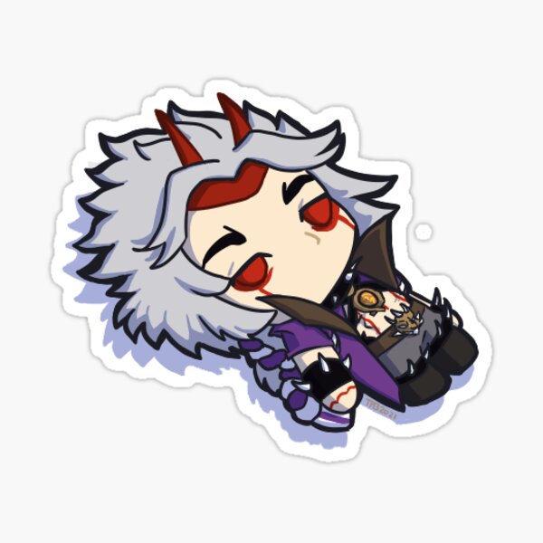 "Itto Fallen" Sticker for Sale by TopHatBadger | Redbubble