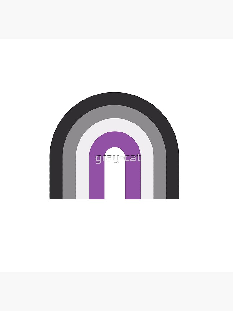 Asexual Flag Rainbow Design Poster For Sale By Gray Cat Redbubble