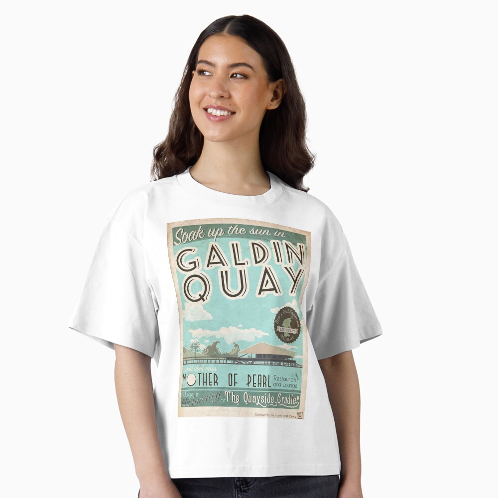 "Visit Beautiful Galdin Quay!" Sticker for Sale by kingcael | Redbubble
