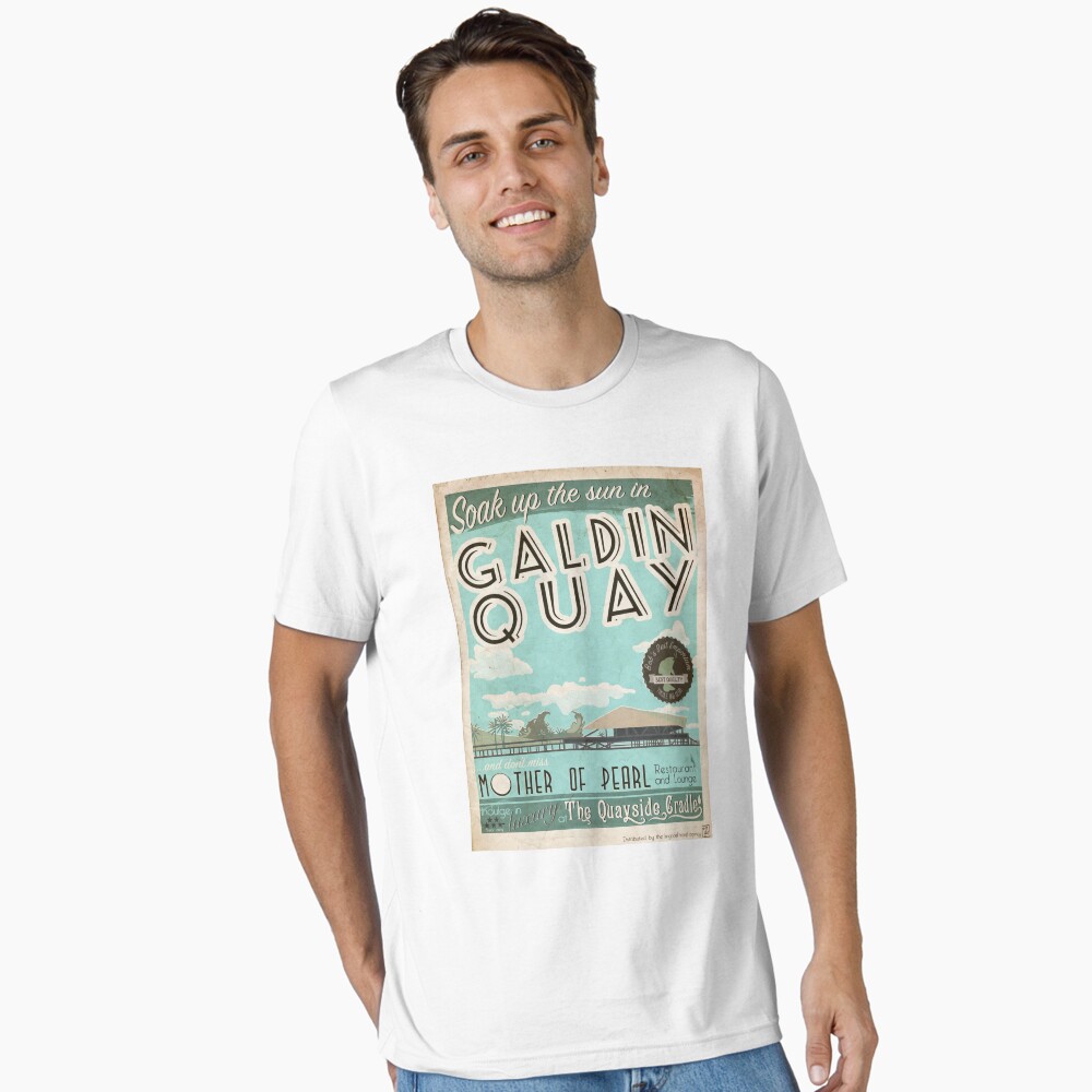 "Visit Beautiful Galdin Quay!" Sticker for Sale by kingcael | Redbubble