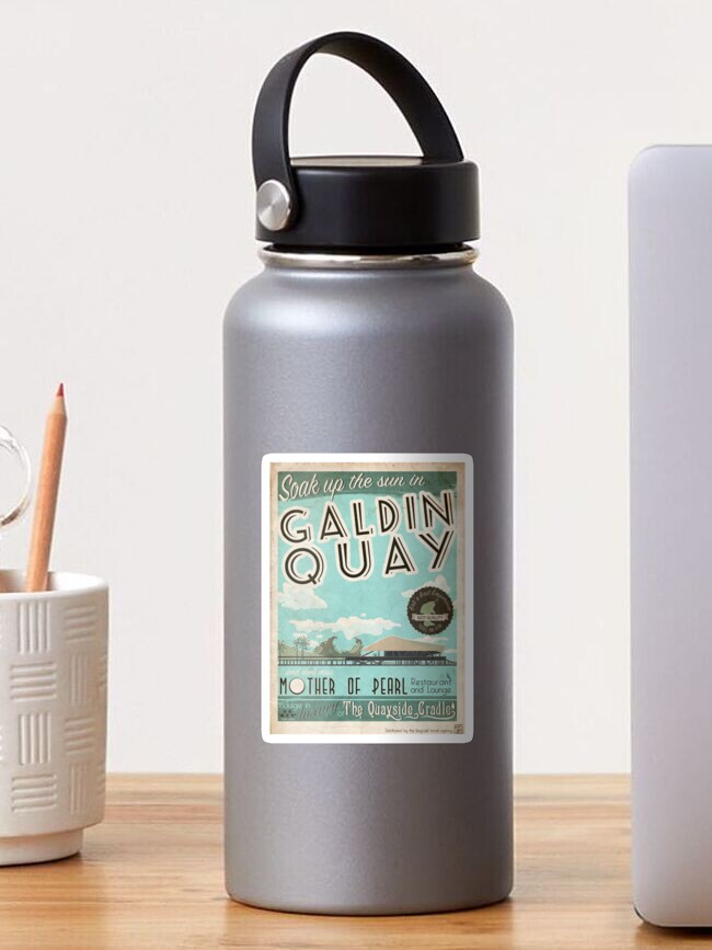 "Visit Beautiful Galdin Quay!" Sticker for Sale by kingcael | Redbubble