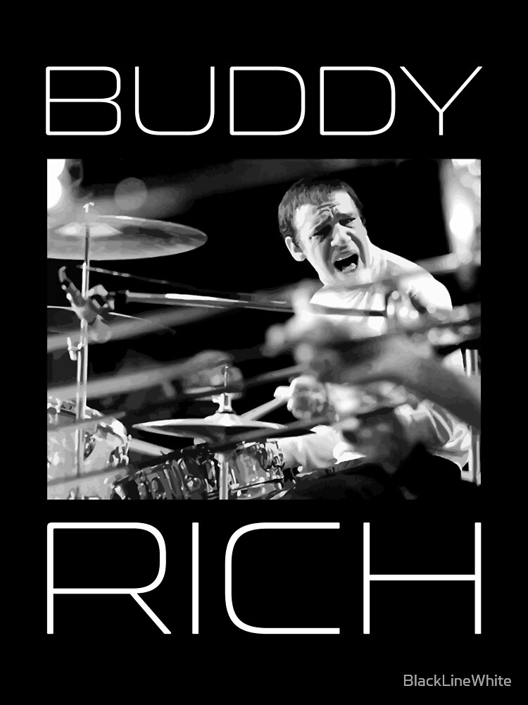"Tribute to Buddy Rich II" Poster for Sale by BlackLineWhite | Redbubble
