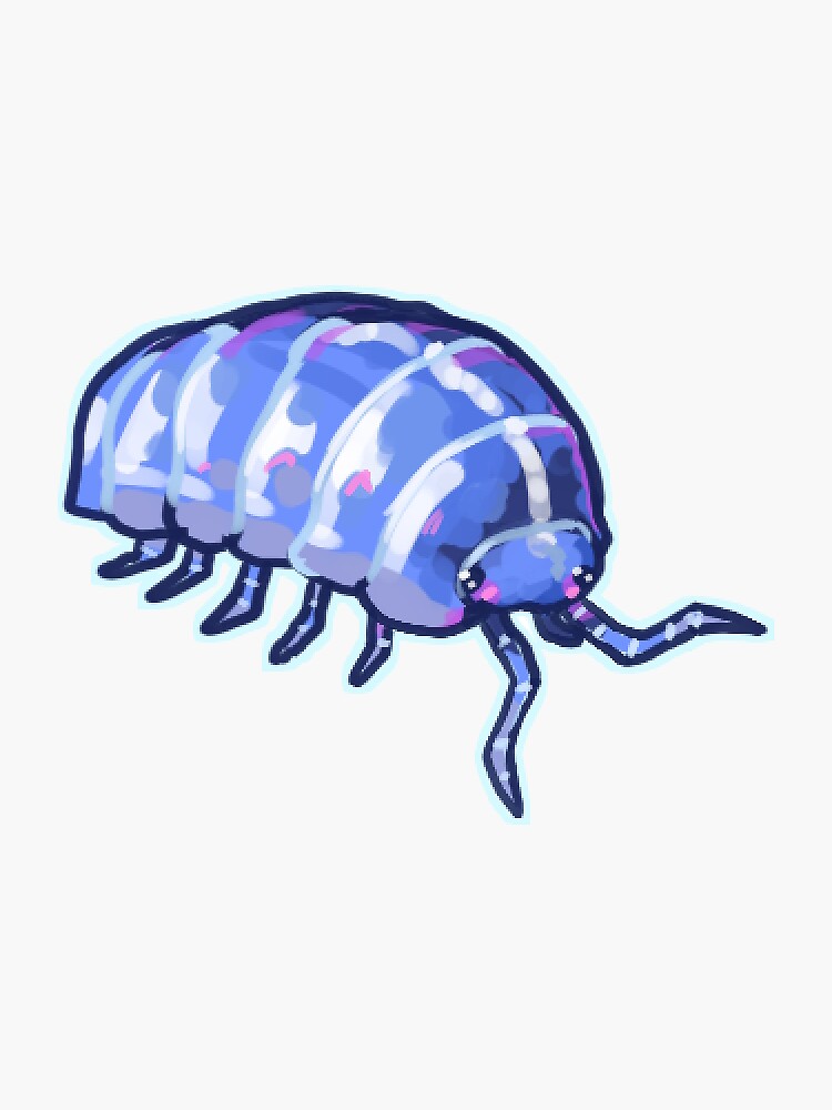 "Cute Isopod" Sticker for Sale by Vexat1ous | Redbubble