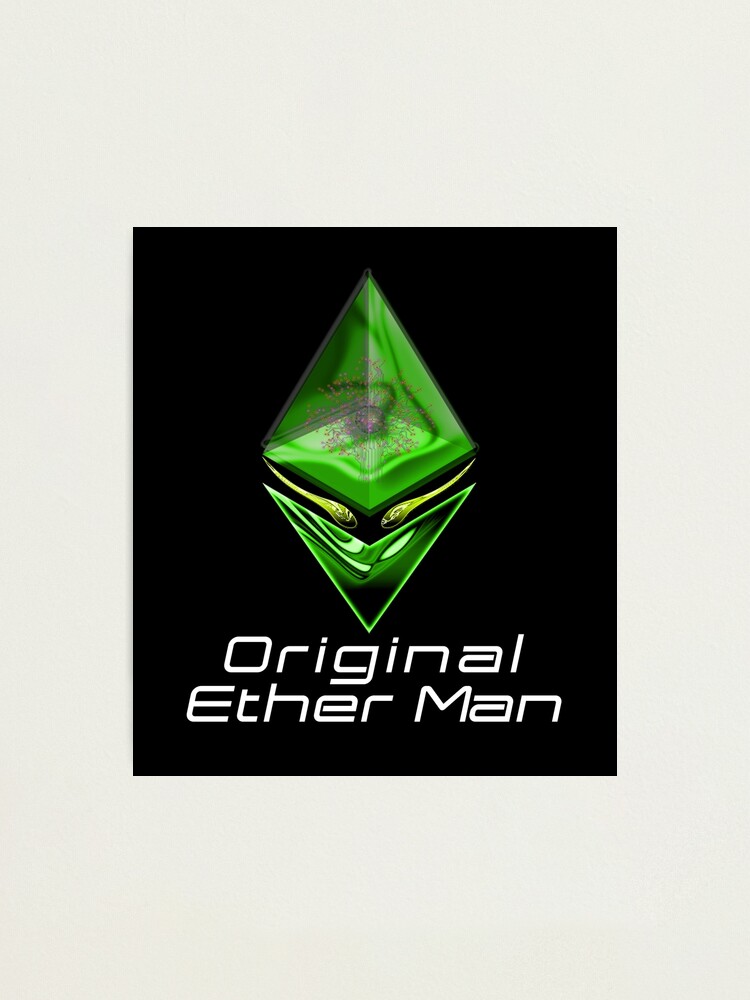 Impression photo « OEM - Tête de couleur verte Ether Man originale avec ...