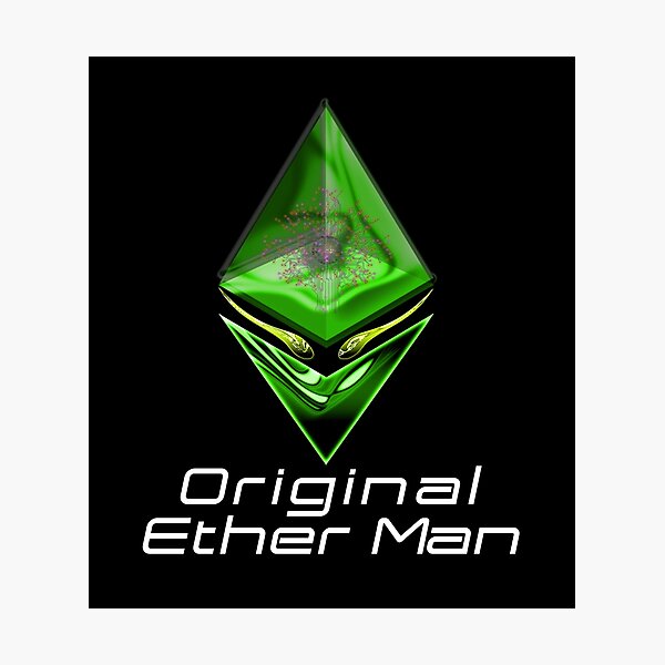 Impression photo « OEM - Tête de couleur verte Ether Man originale avec ...