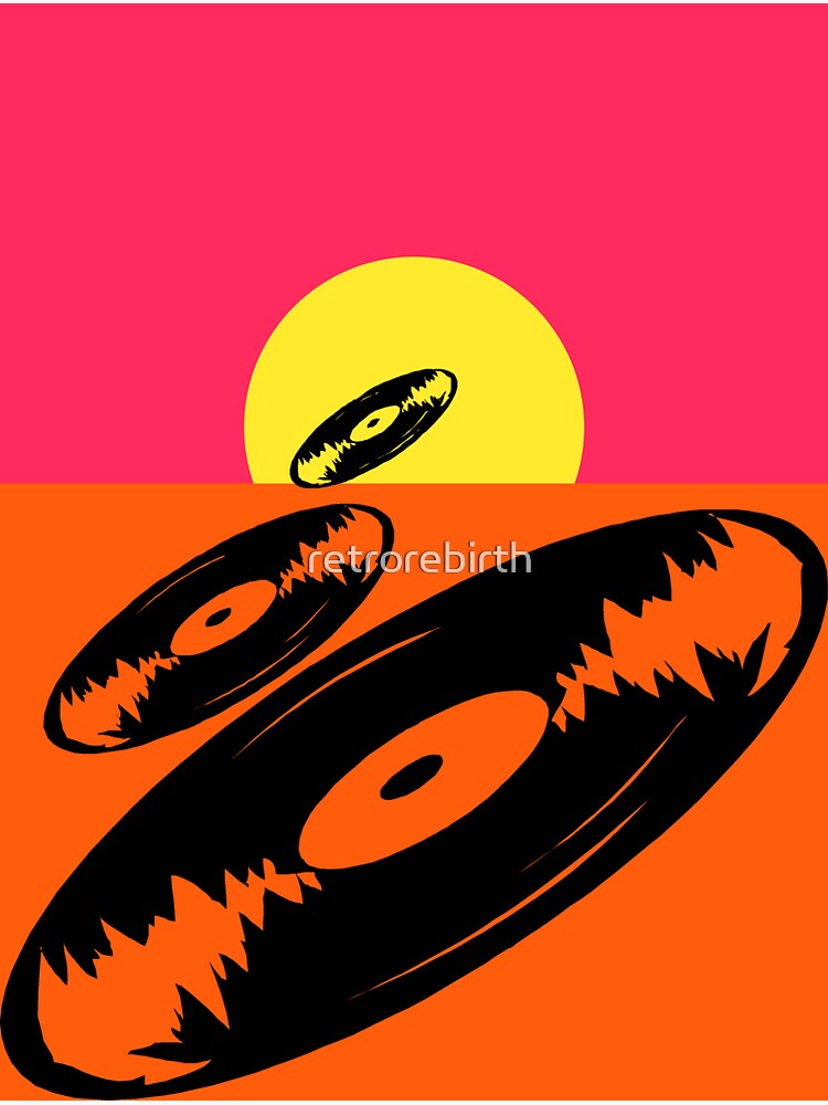 "Pop Art Vinyl Record Endless" Sticker by retrorebirth | Redbubble