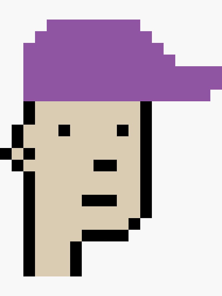 "CryptoPunk NFT" Sticker for Sale by rhirori | Redbubble