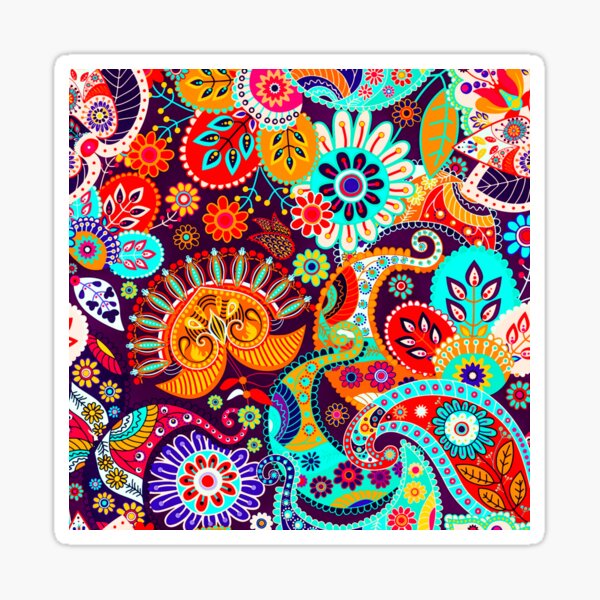 "floral pattern design" Sticker for Sale by TheSkullArmy | Redbubble