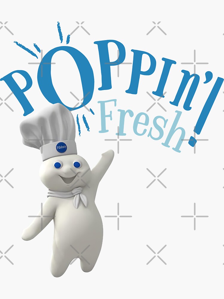 Pegatina «¡¡Poppin 'Fresh !! - Mascota gráfica de dibujos animados ...